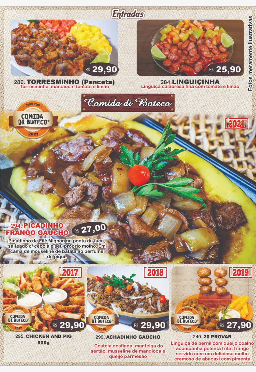 Bar Frango - Gaúcho - Cardápios Goiânia